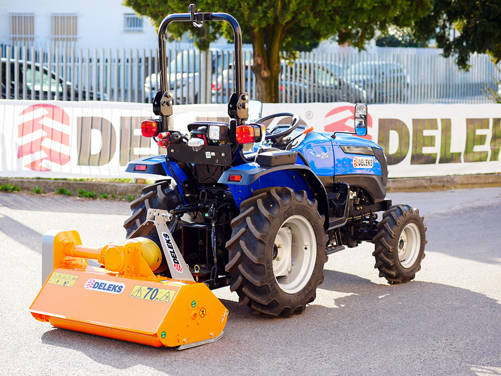 Mulcher for compact tractors - 120cm - shredder, mower with hammers ...