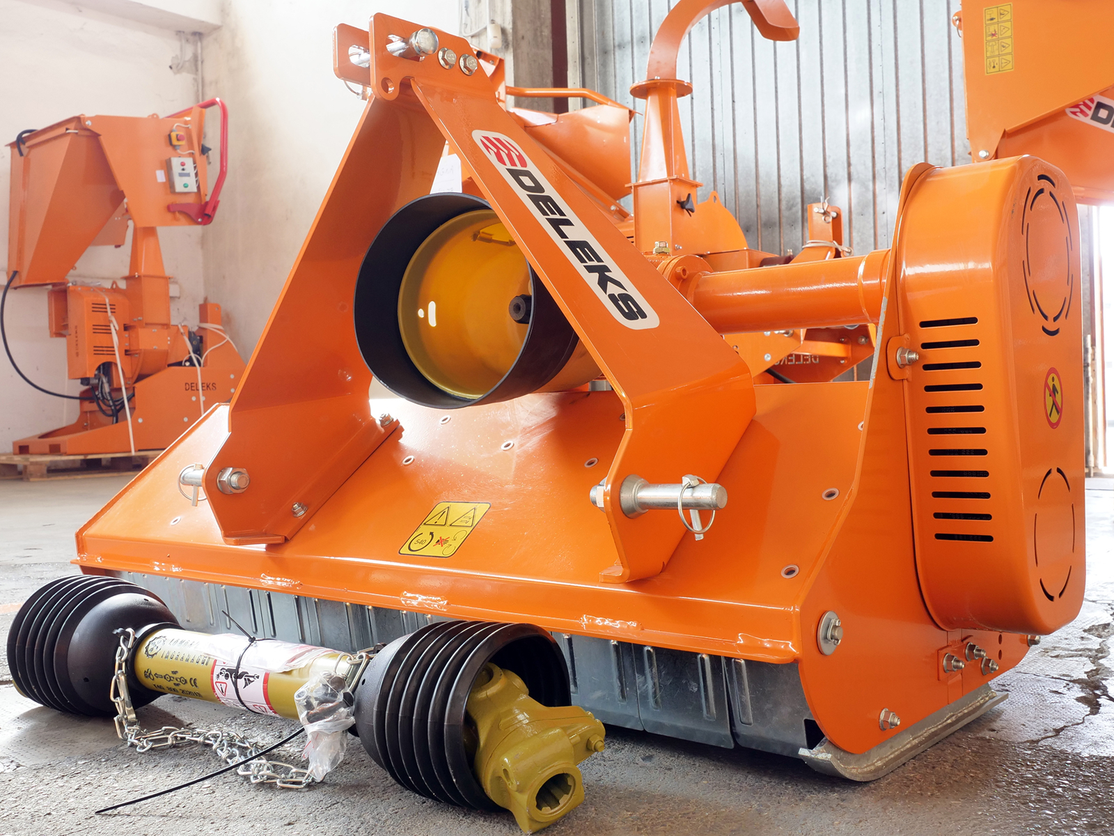 Mulcher for compact tractors - 120cm - shredder, mower with hammers ...