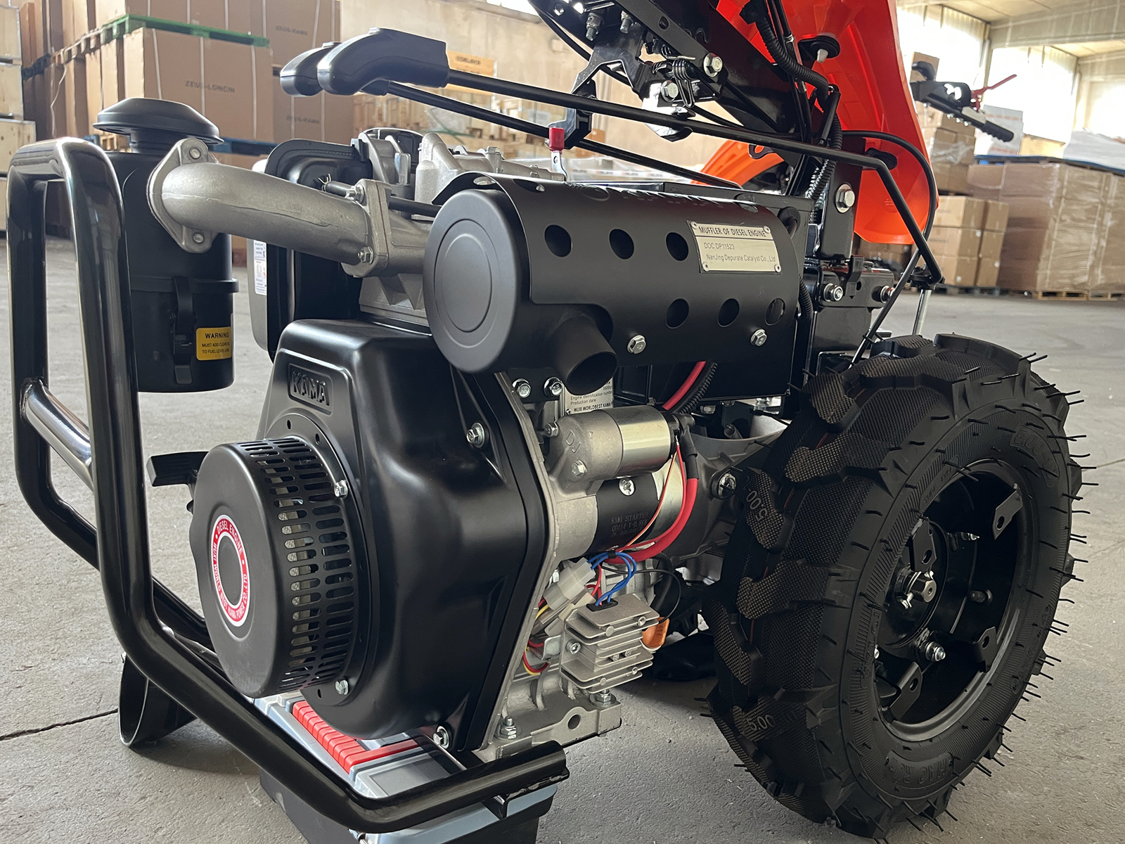 reversible two wheel tractor with tiller kama